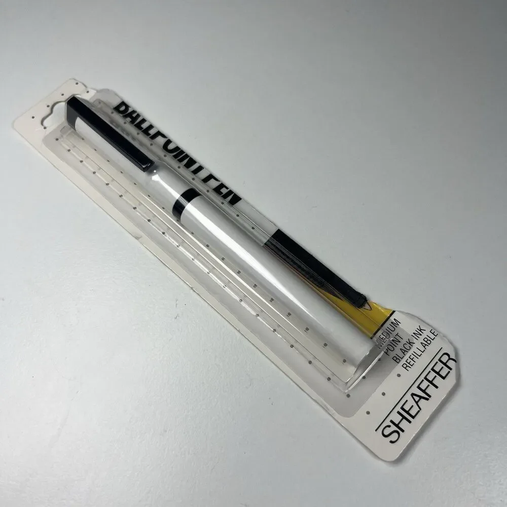No Brand | Office | Vtg Sheaffer White Delta Grip Ball Point Pen ...